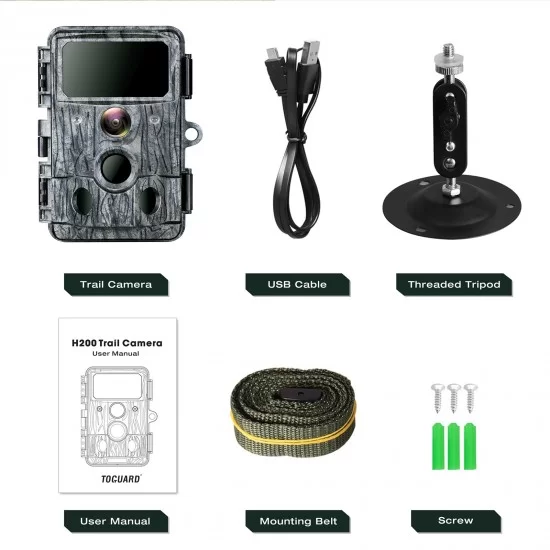 Toguard H200 4K Native WiFi 30MP Trail Camera - Toguard H200